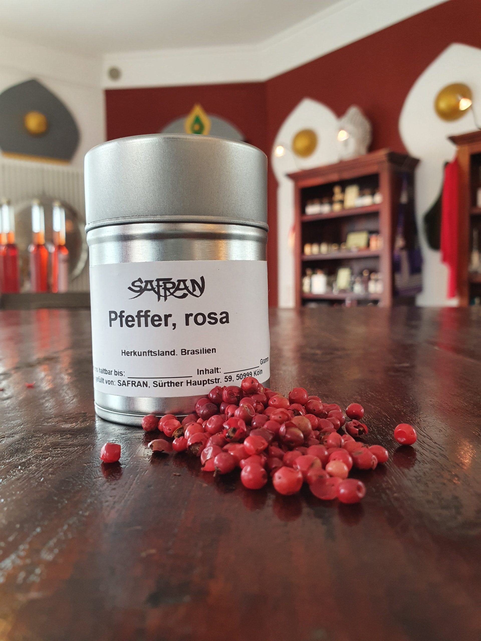 Pfeffer rosa 30g | Safran Gewürzbasar | Gewürze und Gewürzseminare Köln
